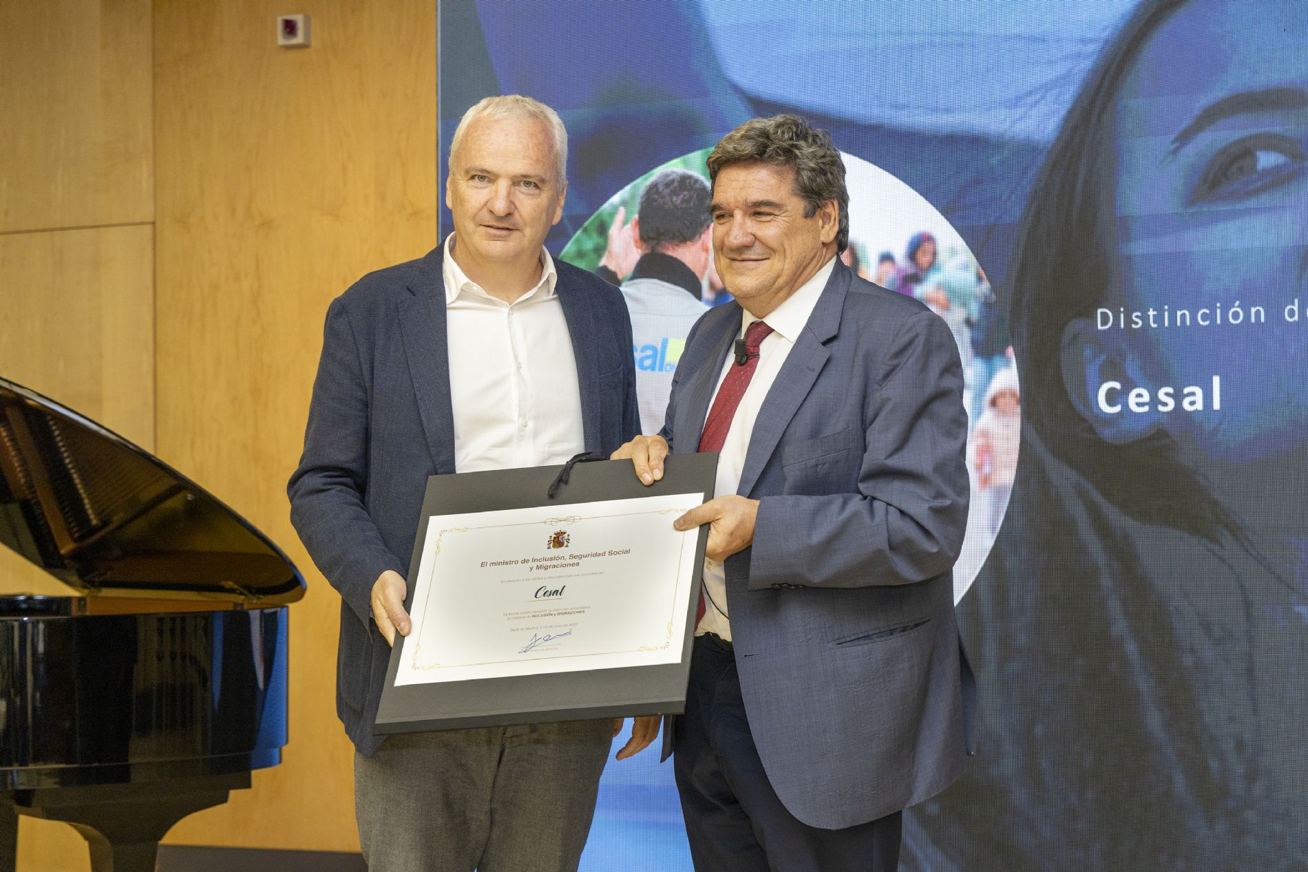 Cesal recibe la distinción de la inclusión y de las migraciones